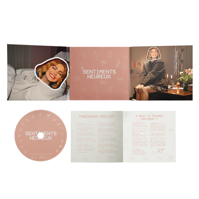 CD "SENTIMENTS HEUREUX" - Édition dédicacée (quantités limitées) – Store Louane